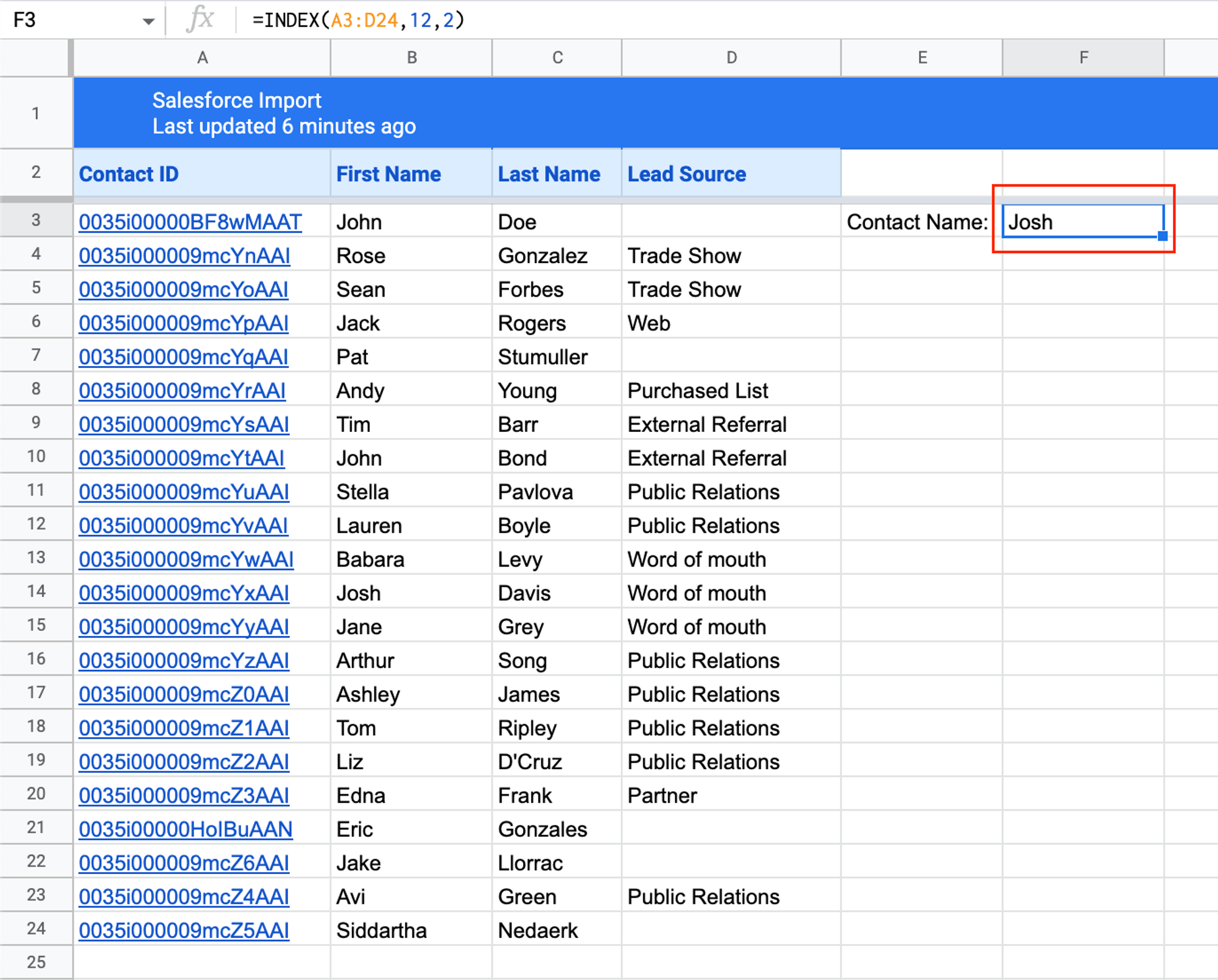 Spreadsheet Formulas – Coefficient