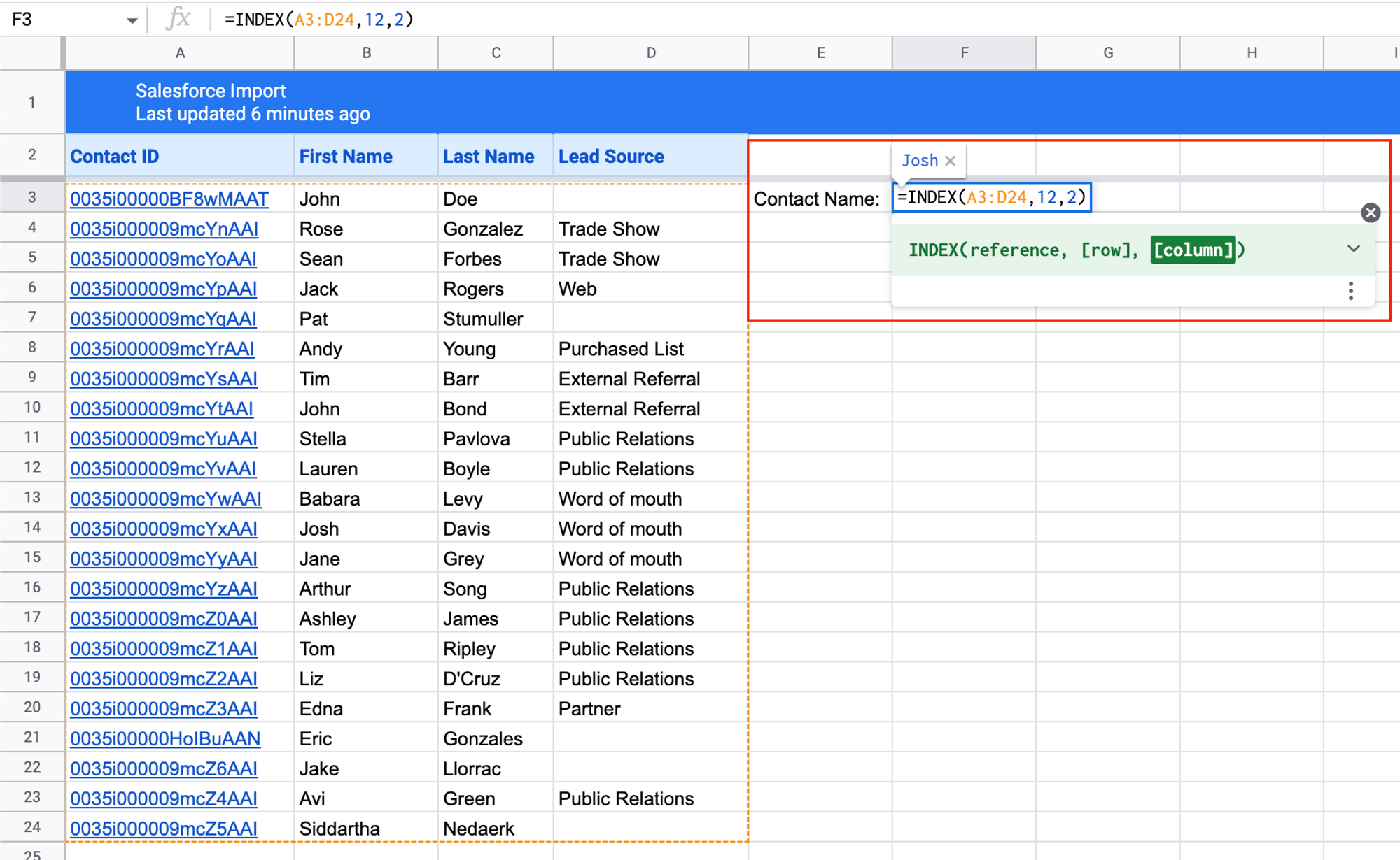 Spreadsheet Formulas – Coefficient