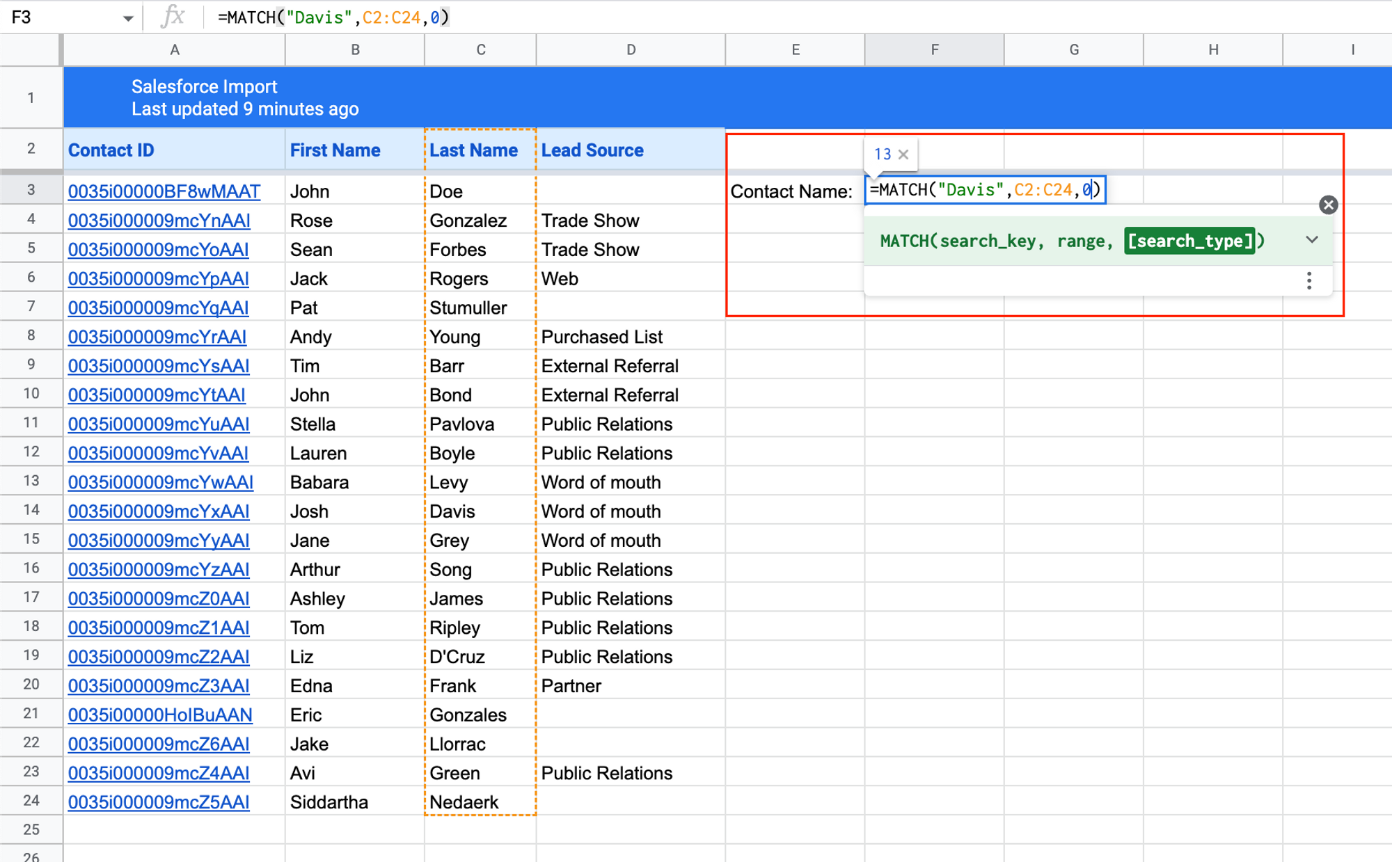 Spreadsheet Formulas – Coefficient