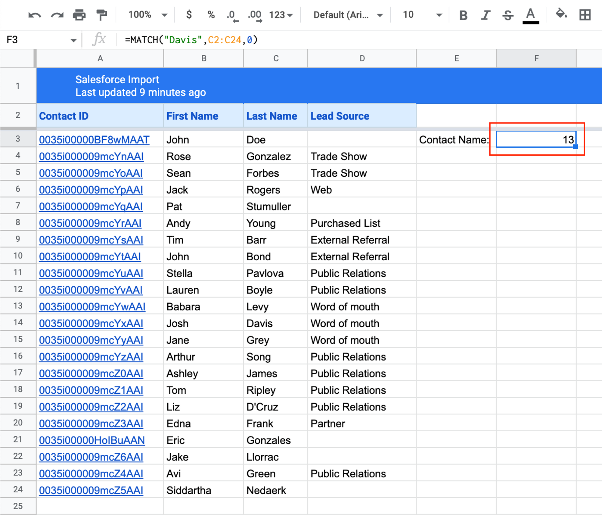 Spreadsheet Formulas – Coefficient