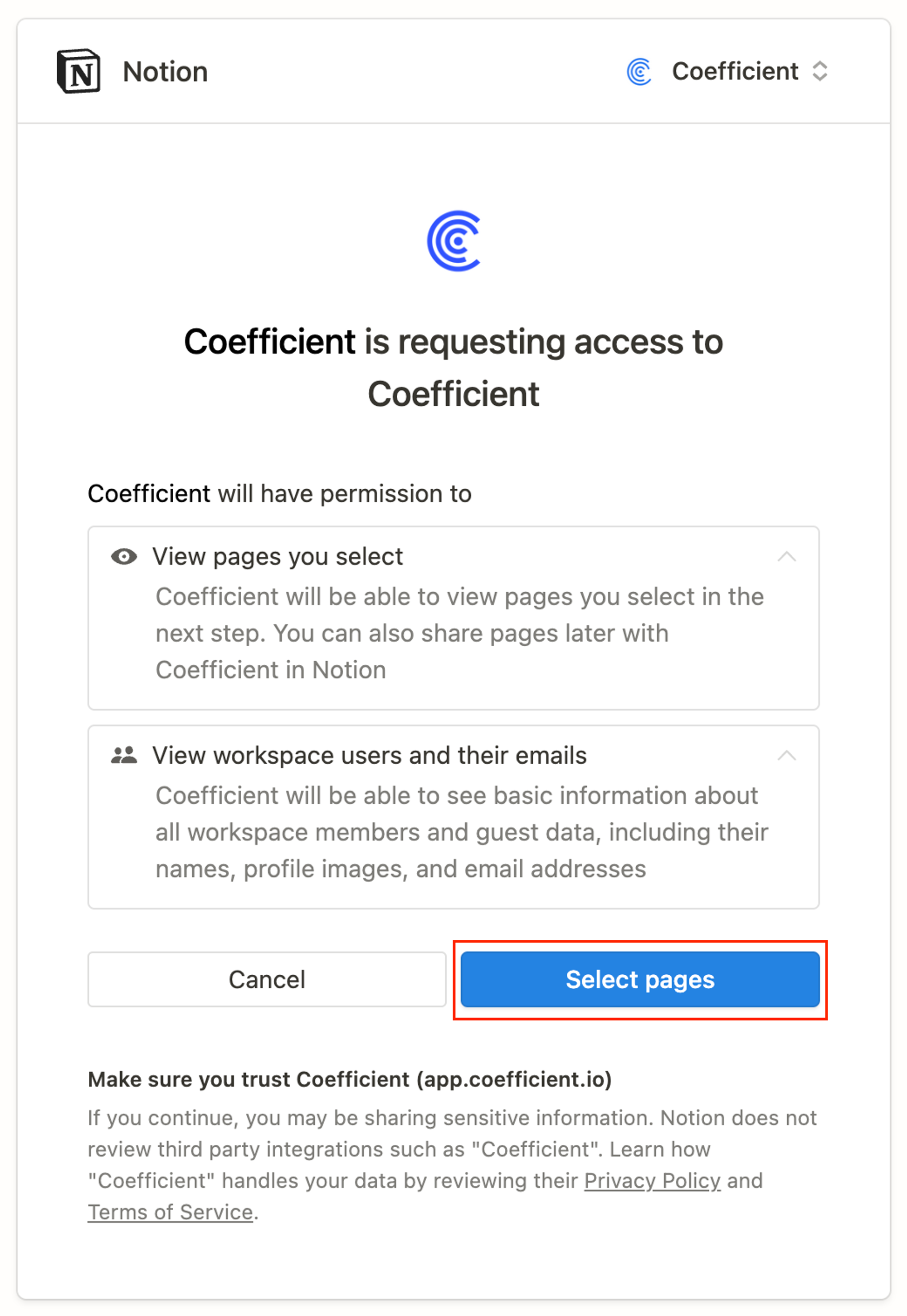 Notion – Coefficient