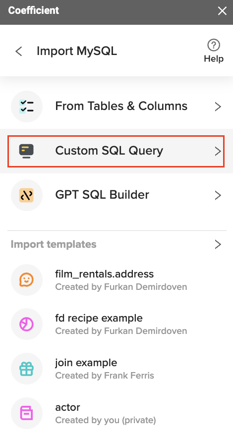 SQL Parameters – Coefficient
