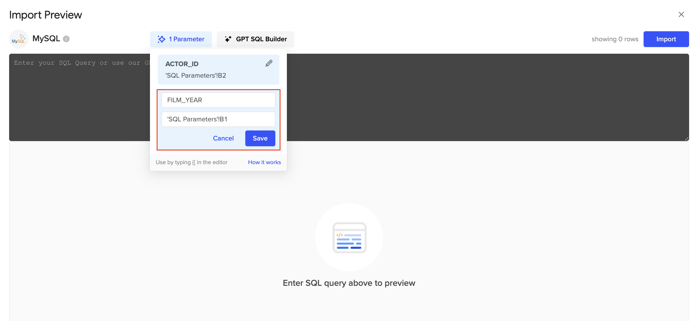 Sql Parameters Coefficient 7491